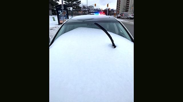 Mississauga Driver Busted For Driving Snow-Covered Car Like This | INsauga
