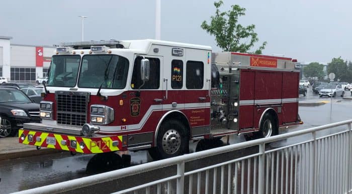 First responders attending to vehicle fire in Mississauga | INsauga