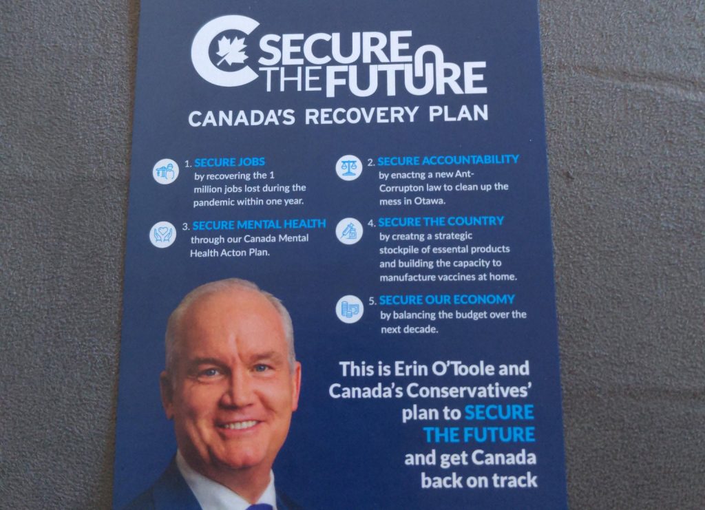 Conservatives circulating pamphlet with multiple spelling errors | INsauga