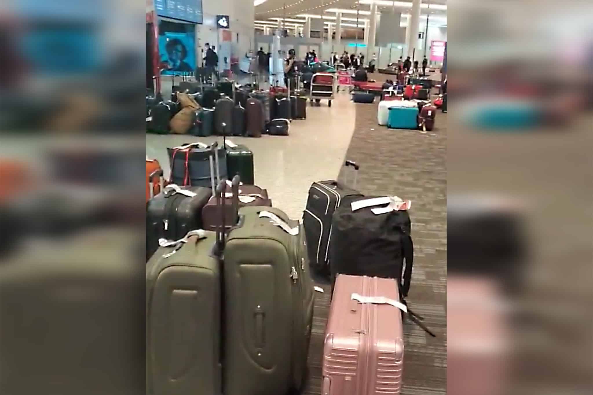 Luggage piles up, flights delayed at Pearson Airport in Mississauga ...