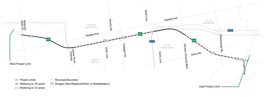 Hwy. 401 expansion in Mississauga and Milton is complete and finally ...