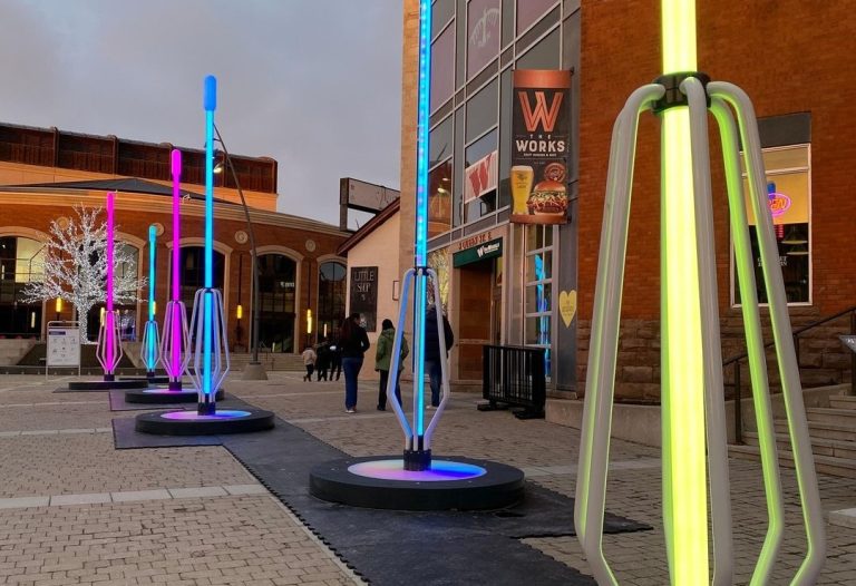 Interactive art installations combine colour and music at Brampton's ...