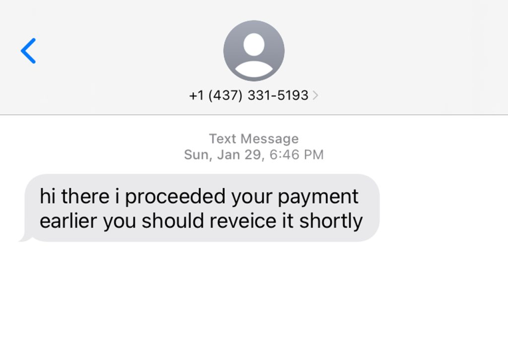 Wrong number text scam circulating in Mississauga and Brampton | INsauga