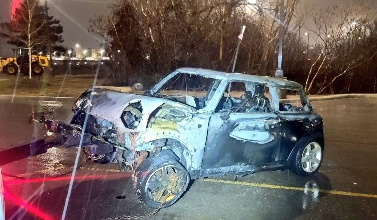 Car caught fire following crash in Mississauga as impaired driver ...
