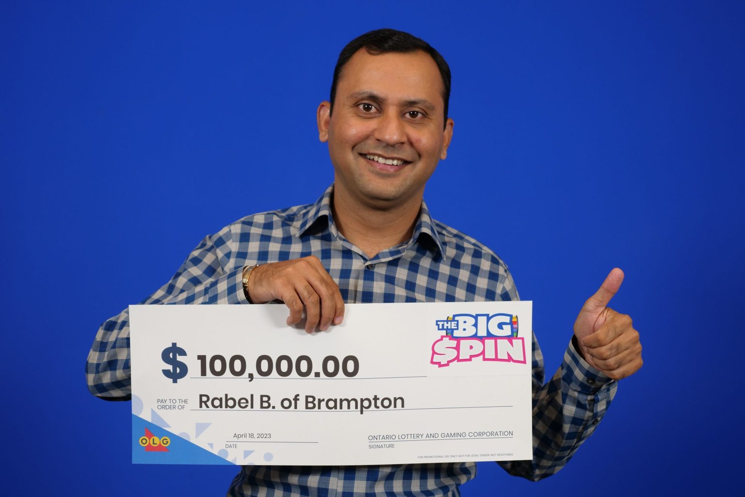 Big Spin lands $100,000 lottery win for Brampton realtor | INsauga