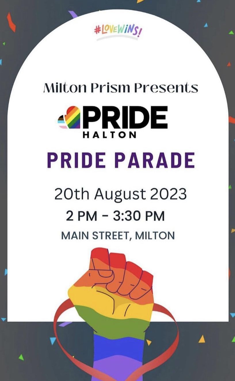 Halton's first Pride Parade coming to downtown Milton on Sunday | INhalton