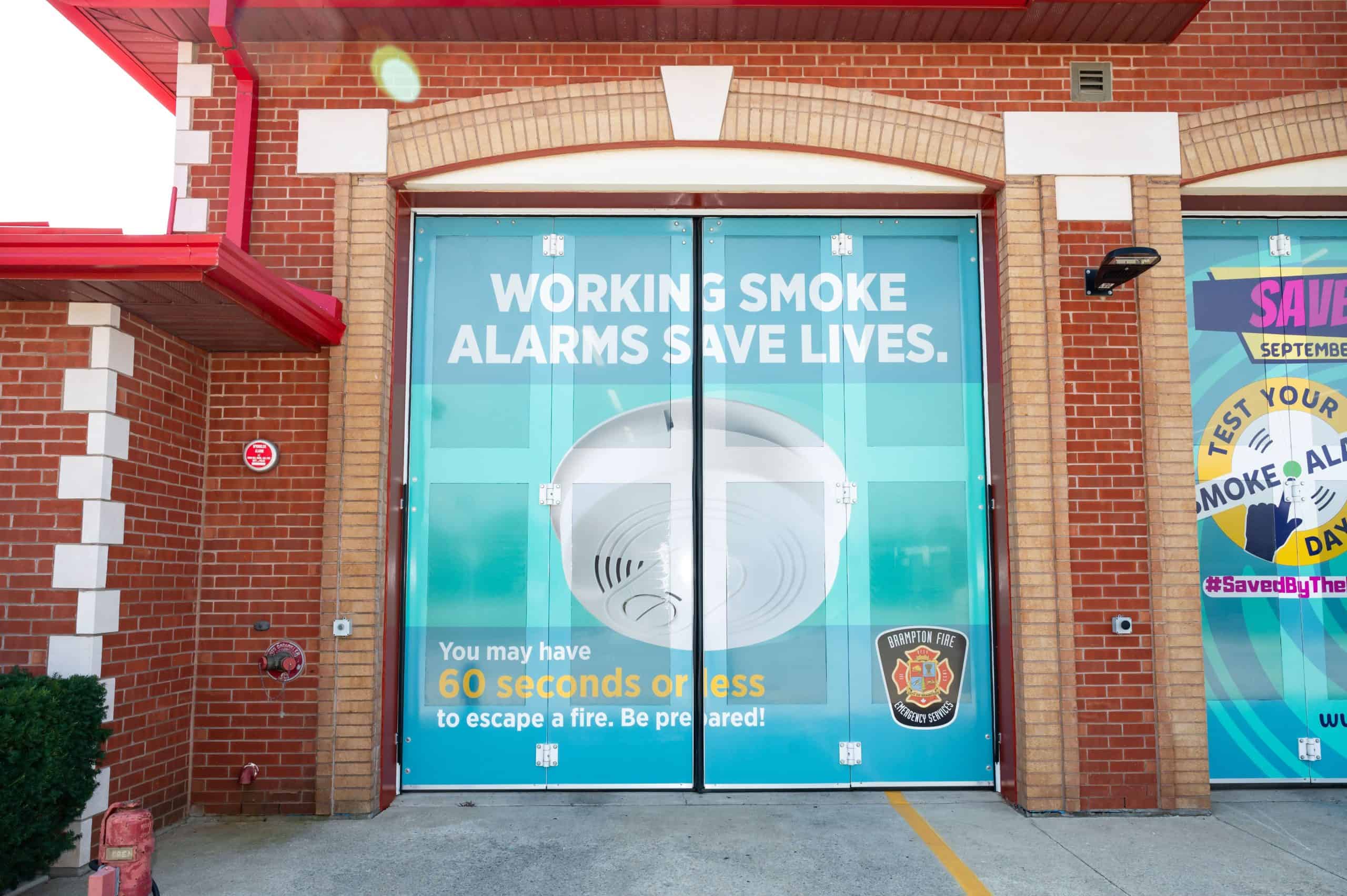 New fire station display a reminder to check smoke alarms for 'Saved by ...