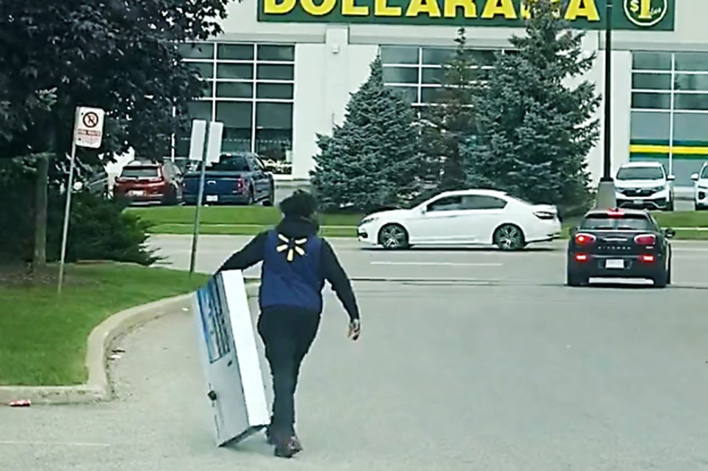 Walmart confirms theft after video appears to show man disguised as ...