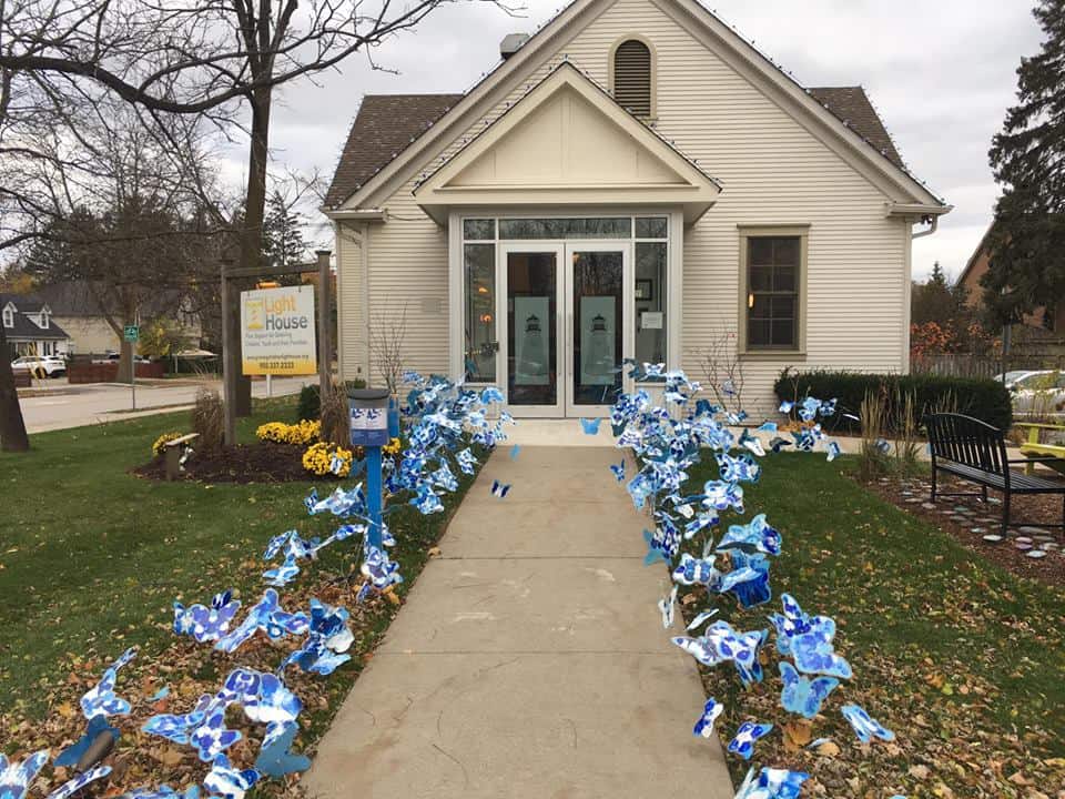 Oakville, Lighthouse, marking Children's Grief Awareness Month with art ...