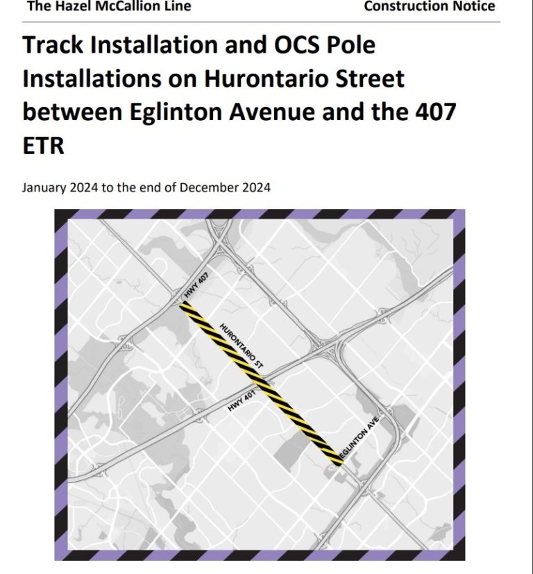 Traffic will be impacted on main street for all of 2024 due to LRT work ...