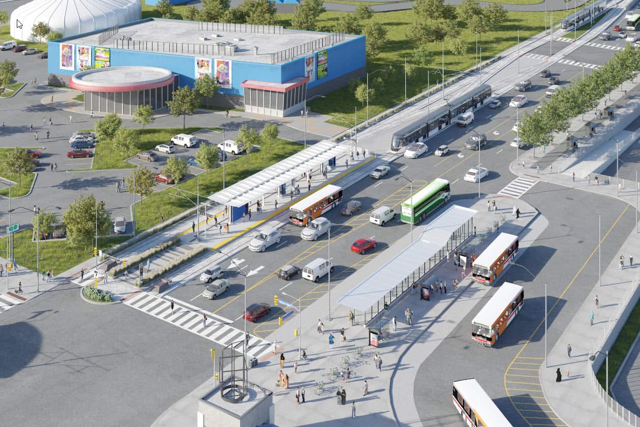 Downtown City Centre LRT loop will be part of the Hazel McCallion Line ...