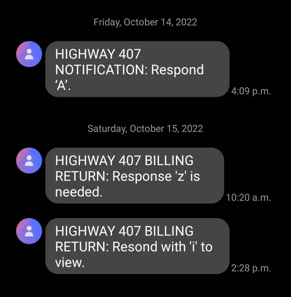 Scam targets Highway 407 ETR drivers in Ontario | INsauga