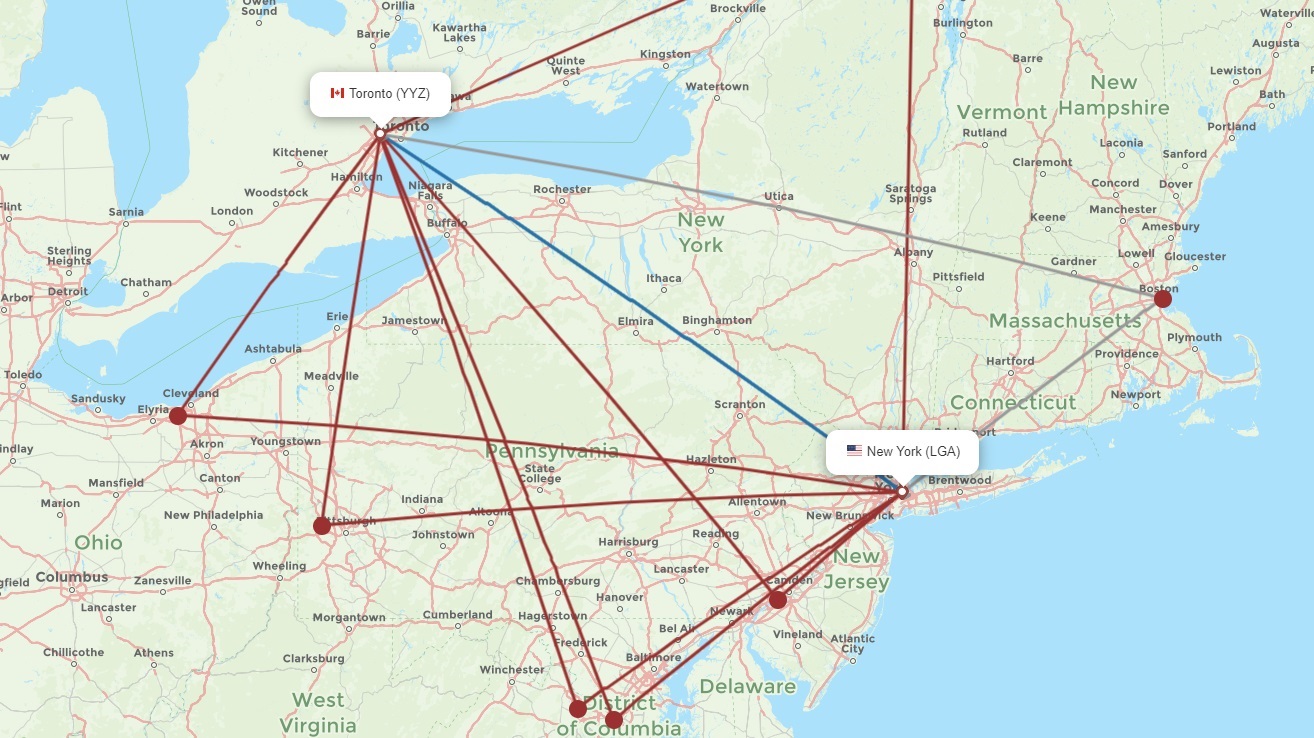 10,000 or so flights leave Pearson Airport in Mississauga, Ontario for ...