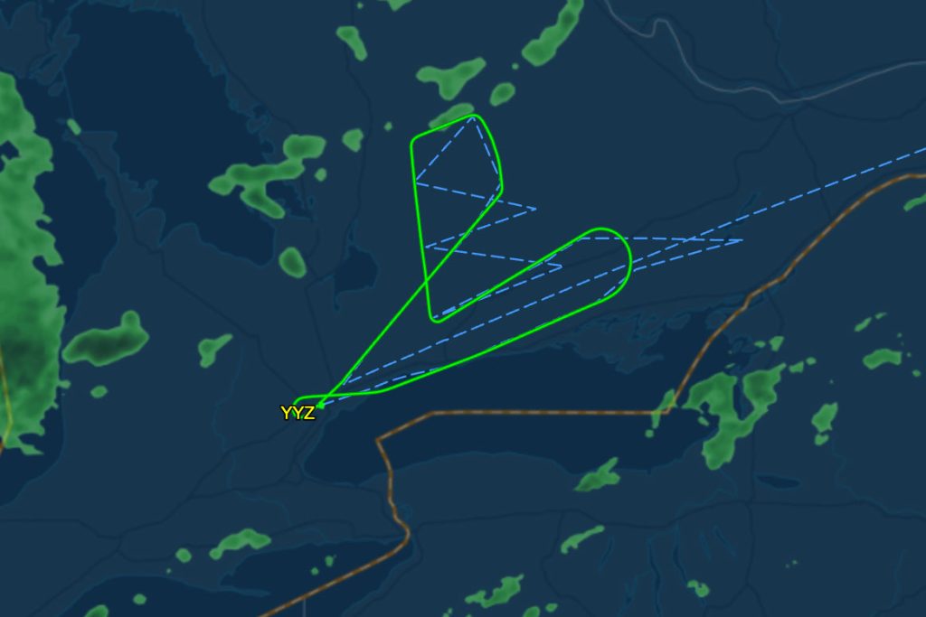 VIDEO: Air Canada flight makes an emergency landing at Pearson Airport ...