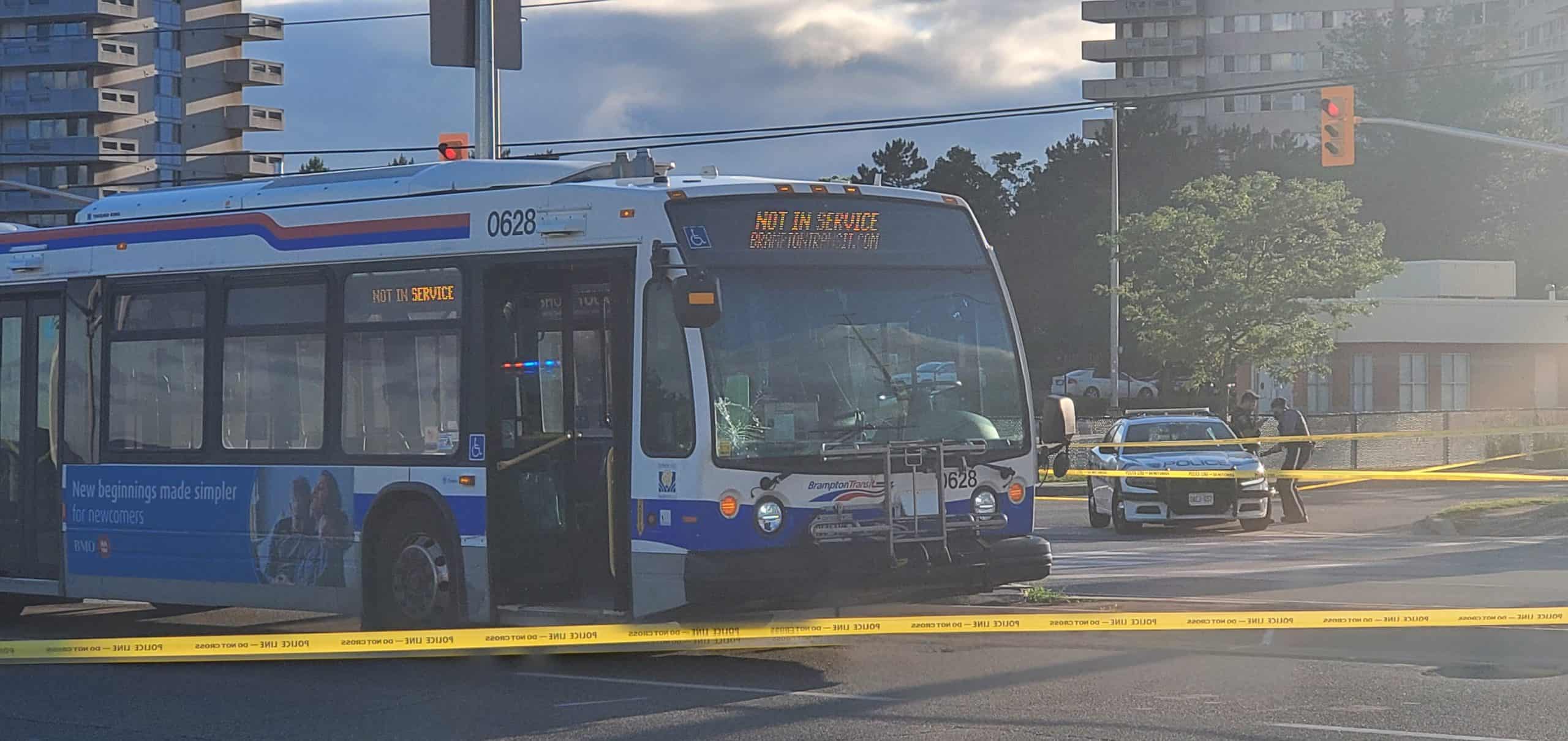 PHOTOS: Bus crash leaves elderly pedestrian with life-threatening ...