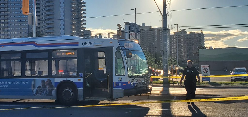 PHOTOS: Bus crash leaves elderly pedestrian with life-threatening ...