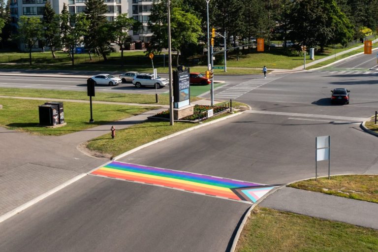 PHOTOS: Rainbow crosswalk comes to Brampton after years of missed Pride ...