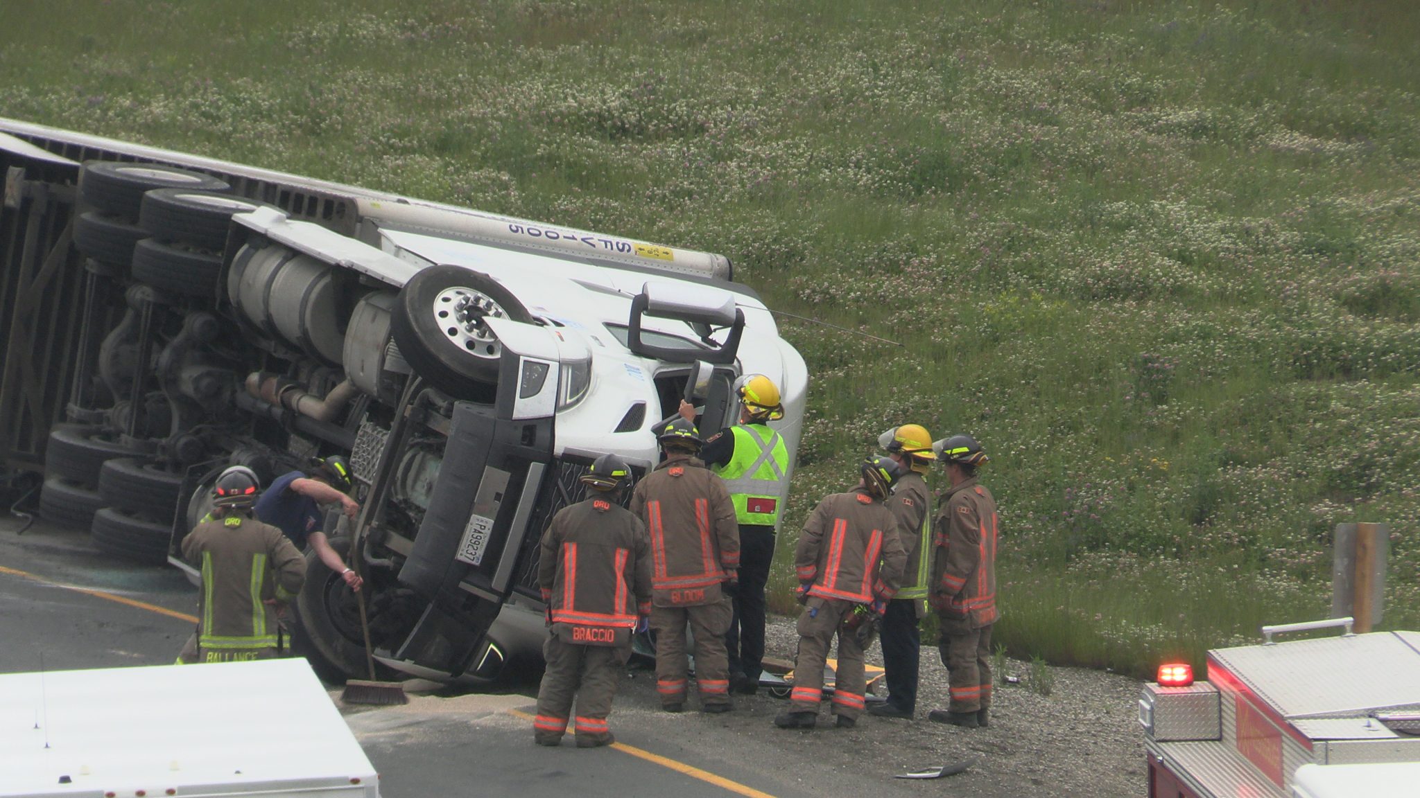 Road closures as truck rolls over in Mississauga | INsauga