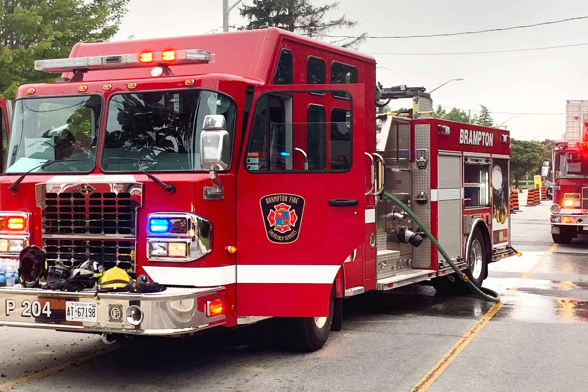 Road closed after commercial building catches on fire in Brampton | INsauga