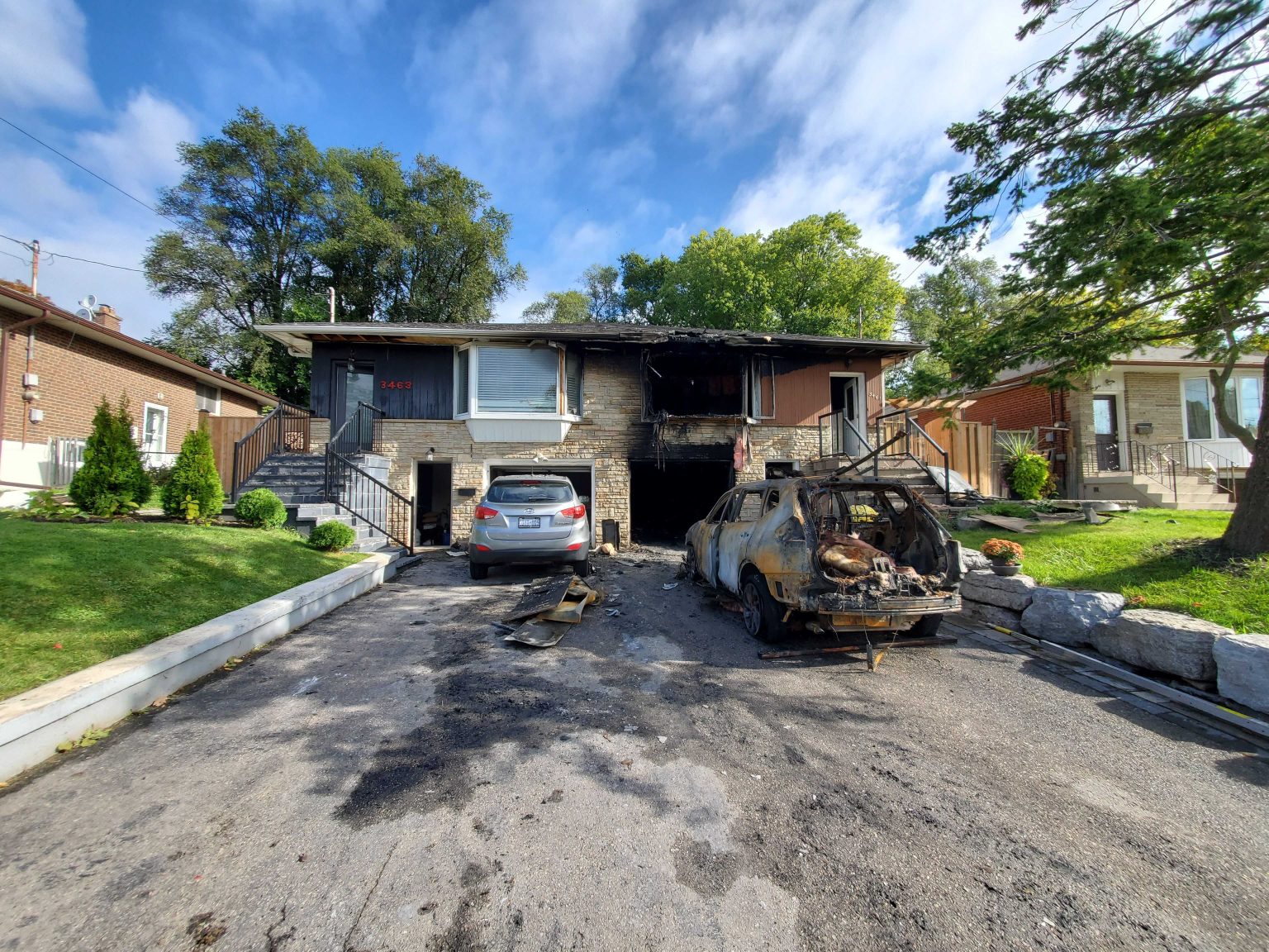 PHOTOS: Home severely damaged after overnight fire in Mississauga | INsauga