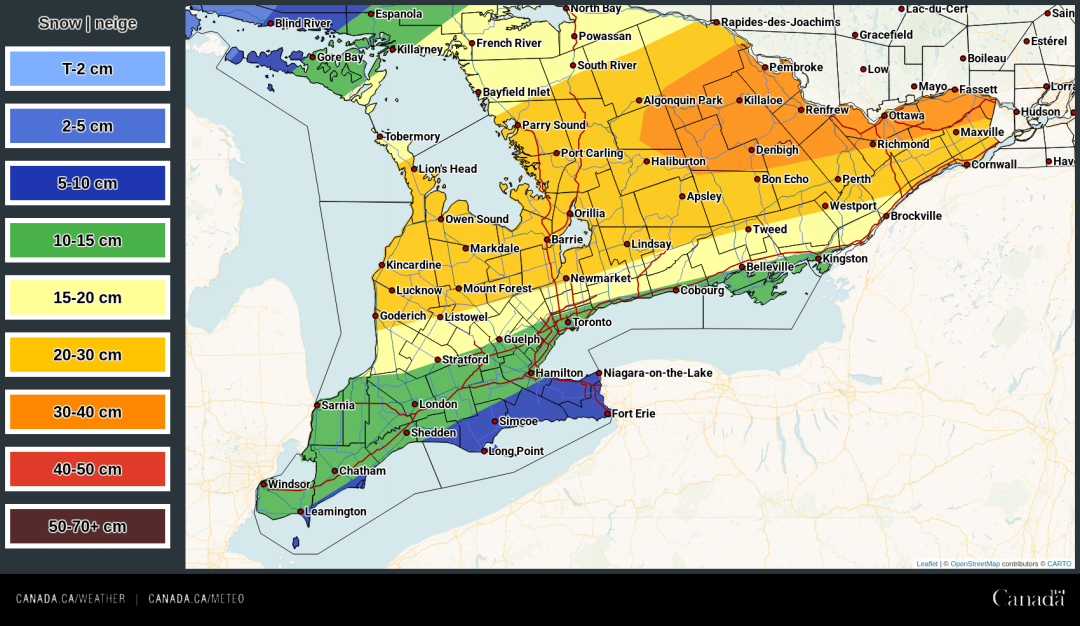 Around 15 cm of snow expected in Mississauga and Brampton | INsauga