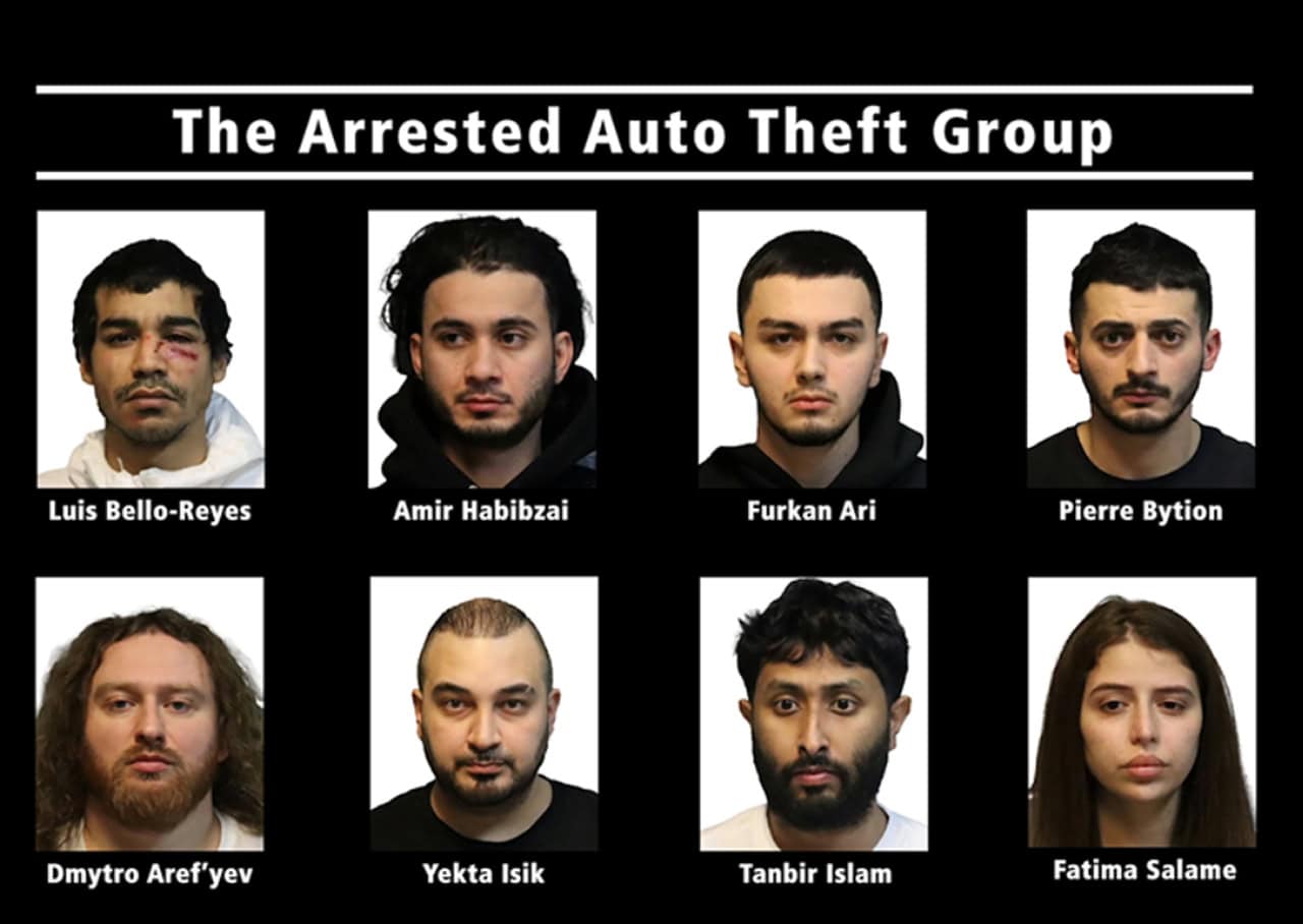 Car thieves targeted Ontario hotel parking lots; eight people arrested ...