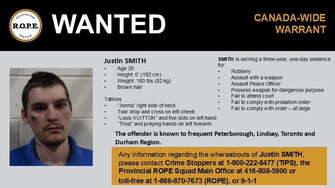 Man known to frequent several Ontario cities wanted by police | INsauga