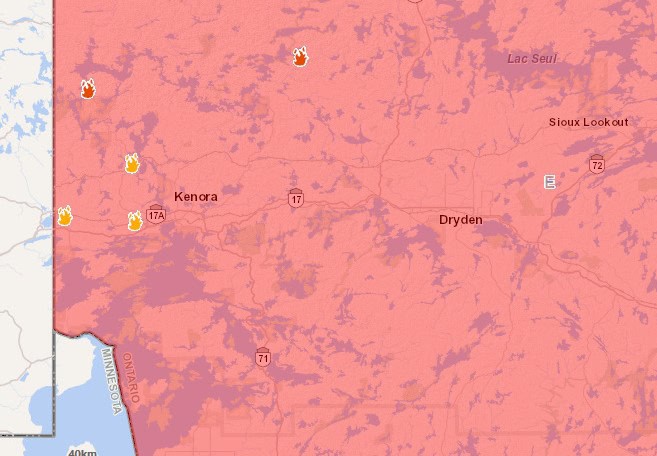 Evacuations ordered due to forest fire out of control near Ontario ...