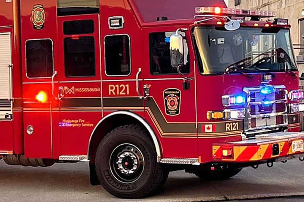 CLOSURE: Road closed due to trailer fire in Mississauga | INsauga