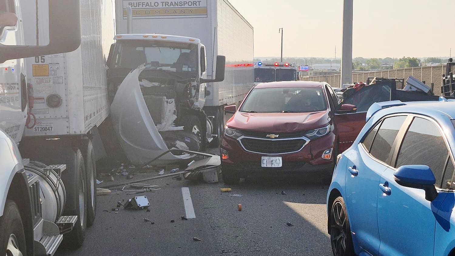 New York driver charged in 7-vehicle crash that closed Toronto-bound ...