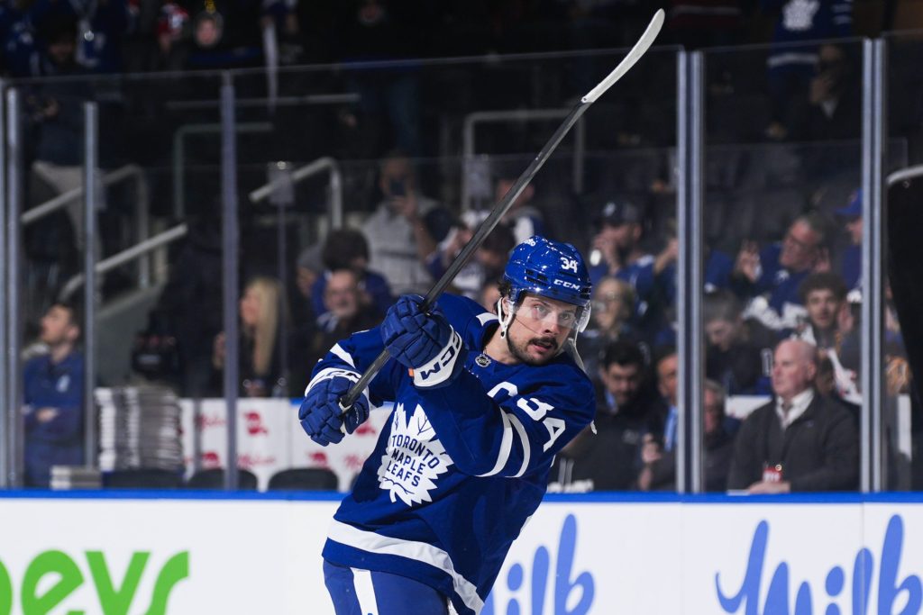 Toronto Maple Leaf Auston Matthews will captain a team at Hockey Night ...