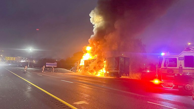 HIGHWAY CLOSURE: Fiery crash shuts down lanes on QEW in Ontario | INsauga