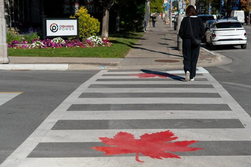 Two crosswalks honouring veterans installed in Ontario city | INsauga