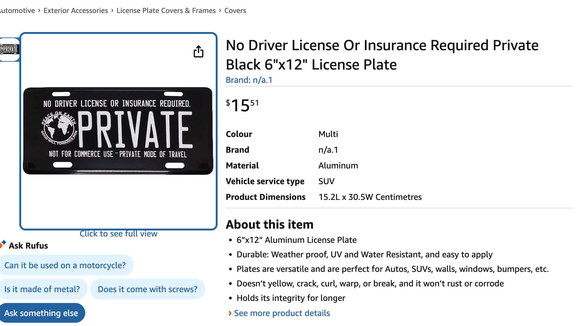 Vehicle stopped with 'private' licence plates in Ontario; driver ...