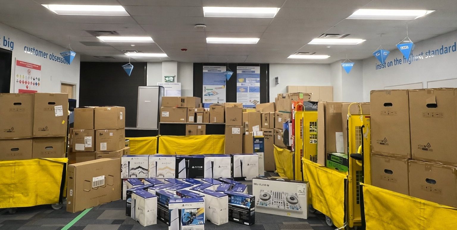 Five arrested in $2 million Amazon warehouse fraud and theft ...