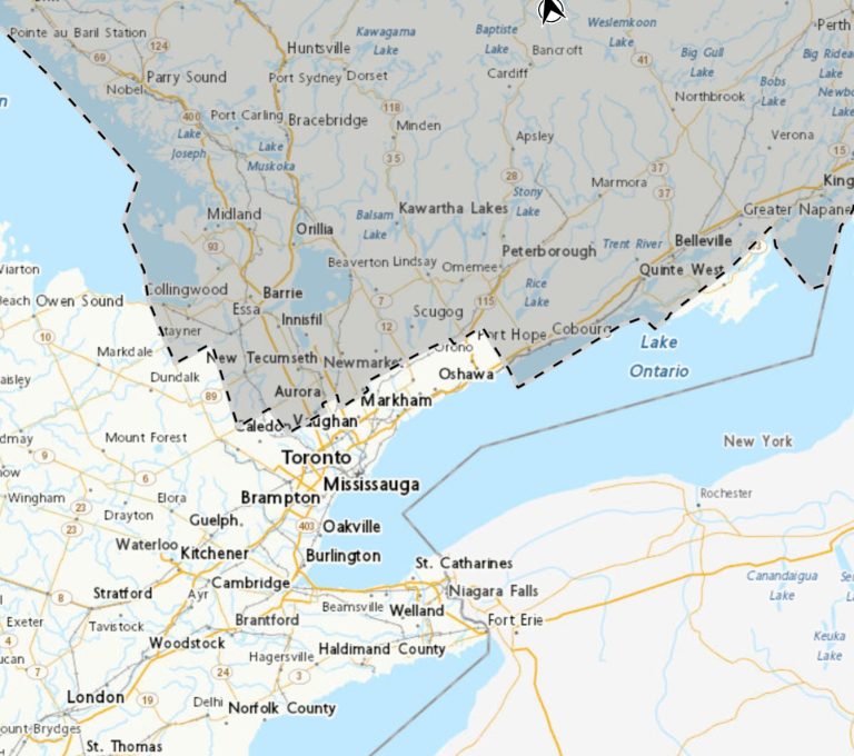WEATHER WARNING issued for areas north and east of Toronto in Ontario ...
