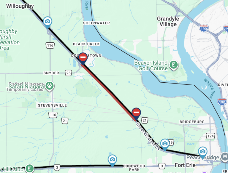 CLOSURE: QEW closed in both directions in southern Ontario | INsauga