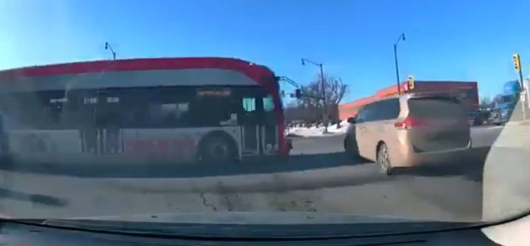 Video shows crash between a Brampton Transit bus and minivan | INsauga