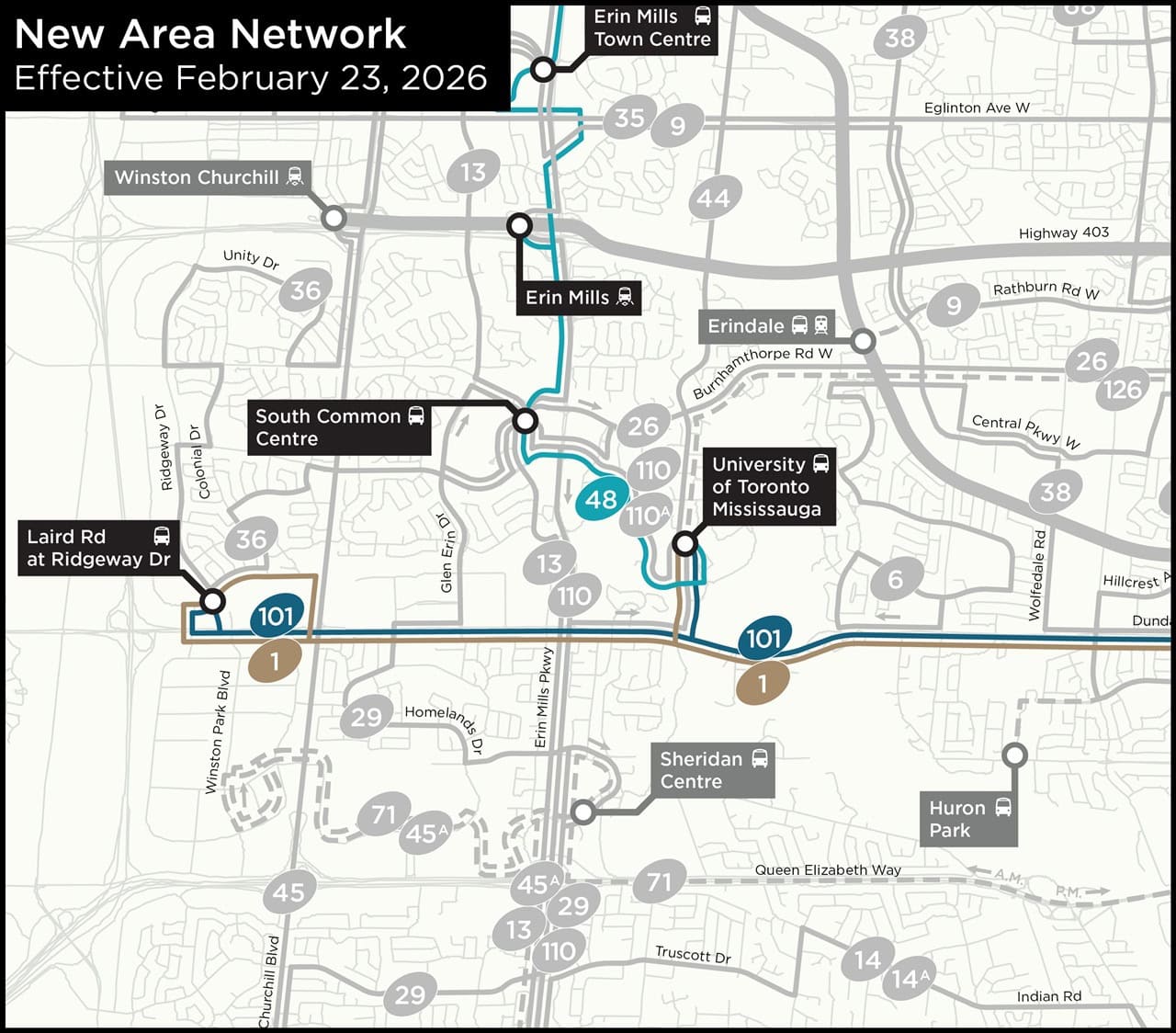 Big changes will improve bus service on major Mississauga street: MiWay ...