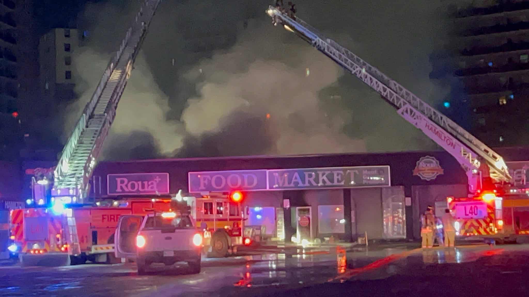Fire breaks out in grocery store in Hamilton, Ontario | INsauga