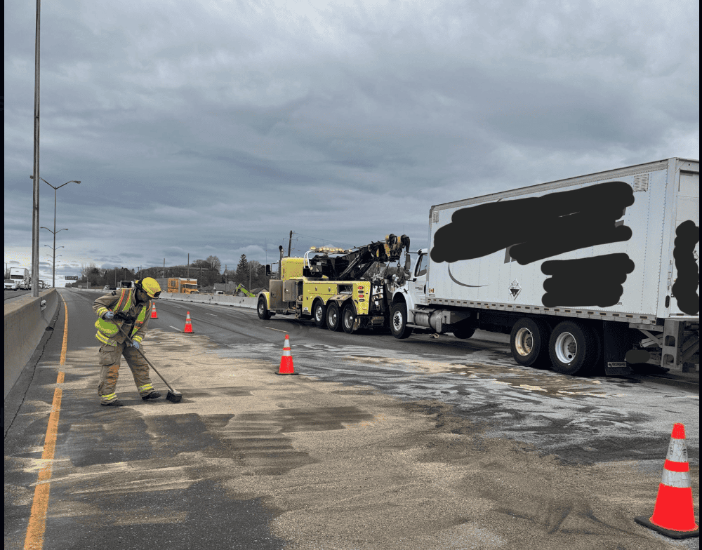 Crash and diesel spill closes Highway 401 in Oshawa | INsauga