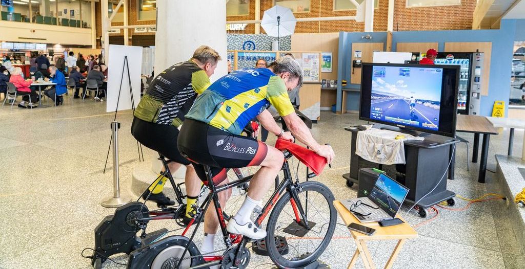 Cyclists ride inside Oshawa hospital to support Lakeridge Health | INsauga