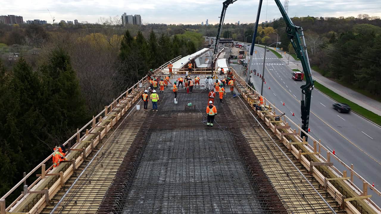 'Important' bridge work completed on major LRT line in Mississauga and ...